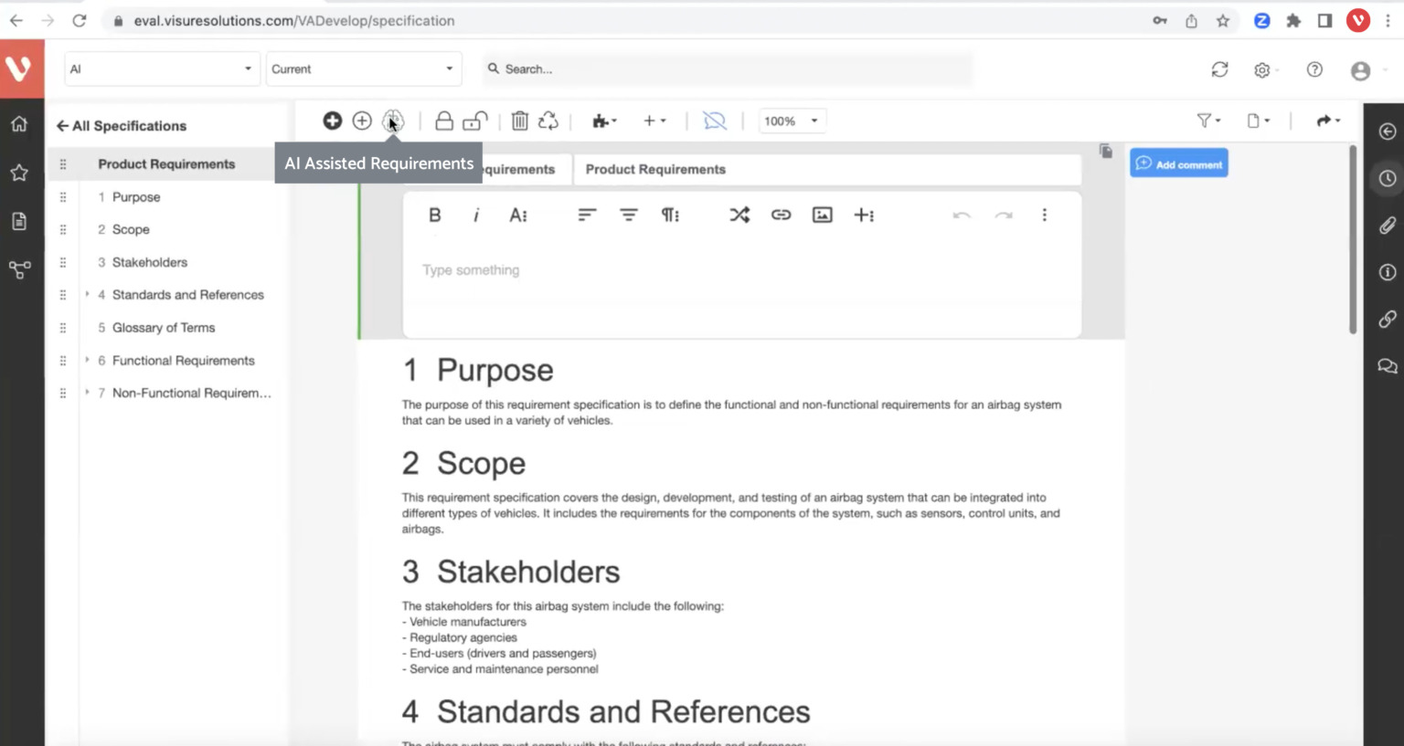 AI Powered Requirements Management Software | AI Requirements